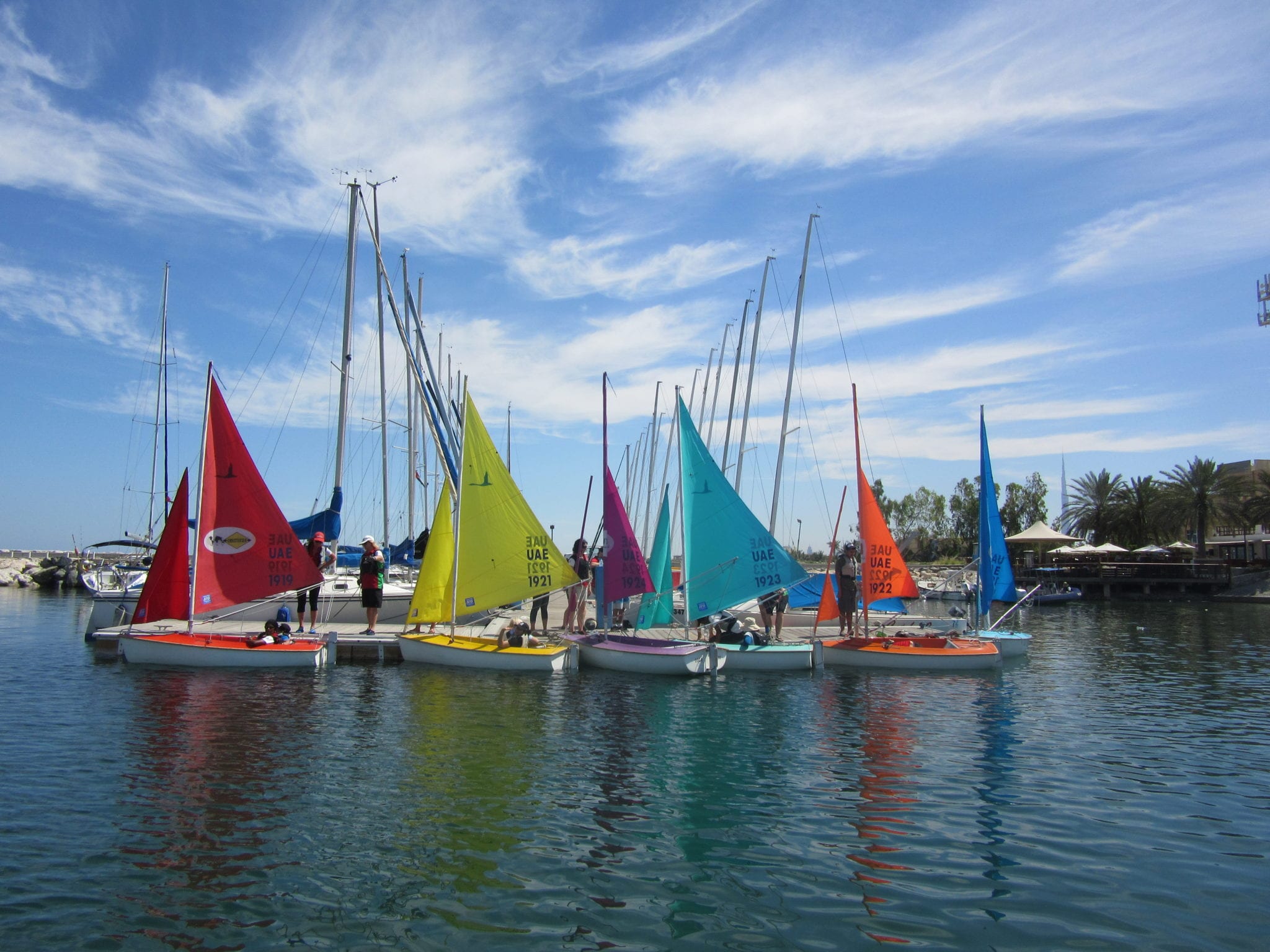 Boats-on-pontoon – Dubai Offshore Sailing Club