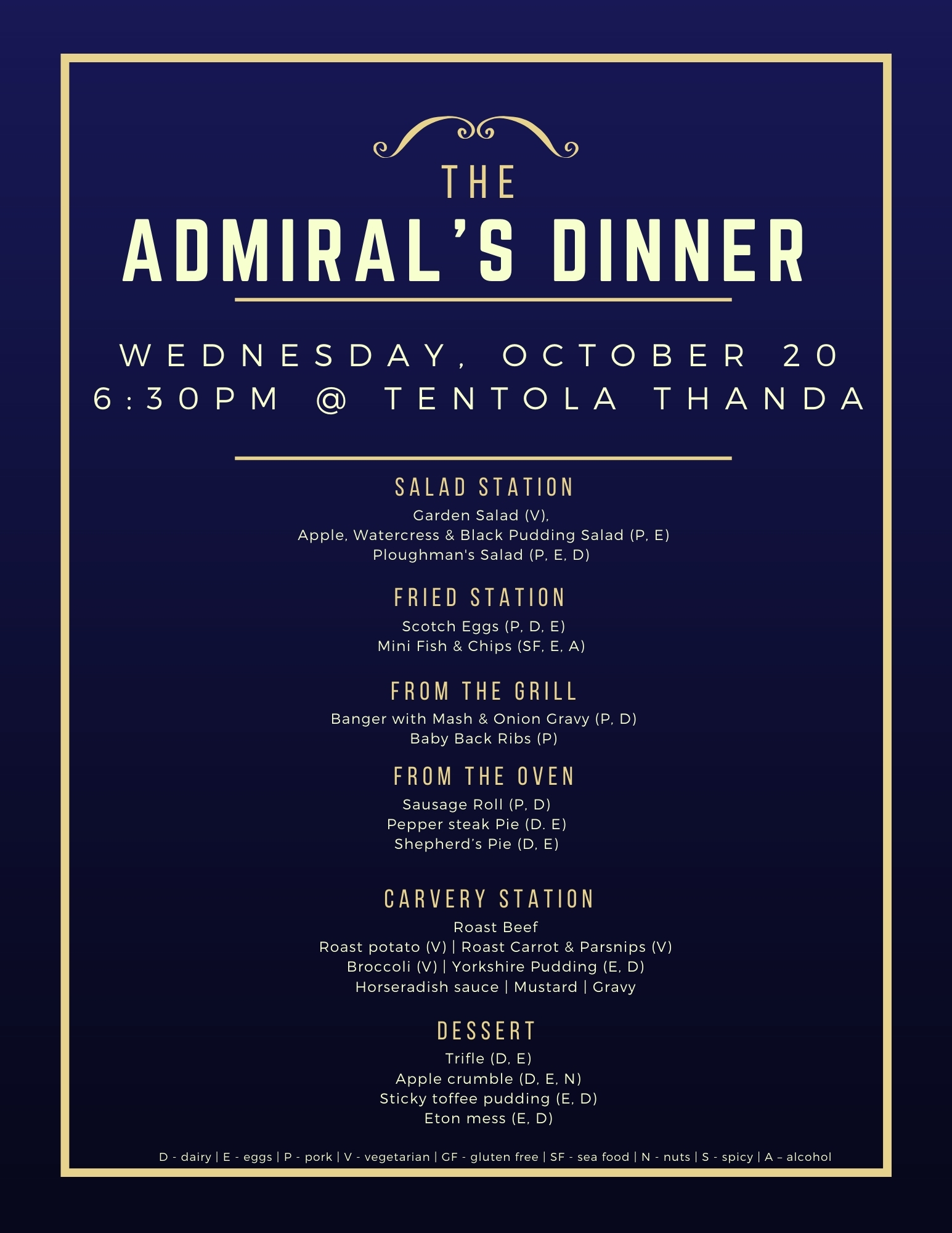 DOSC Flavours Presents: Admiral’s Dinner – October 20 – Dubai Offshore ...