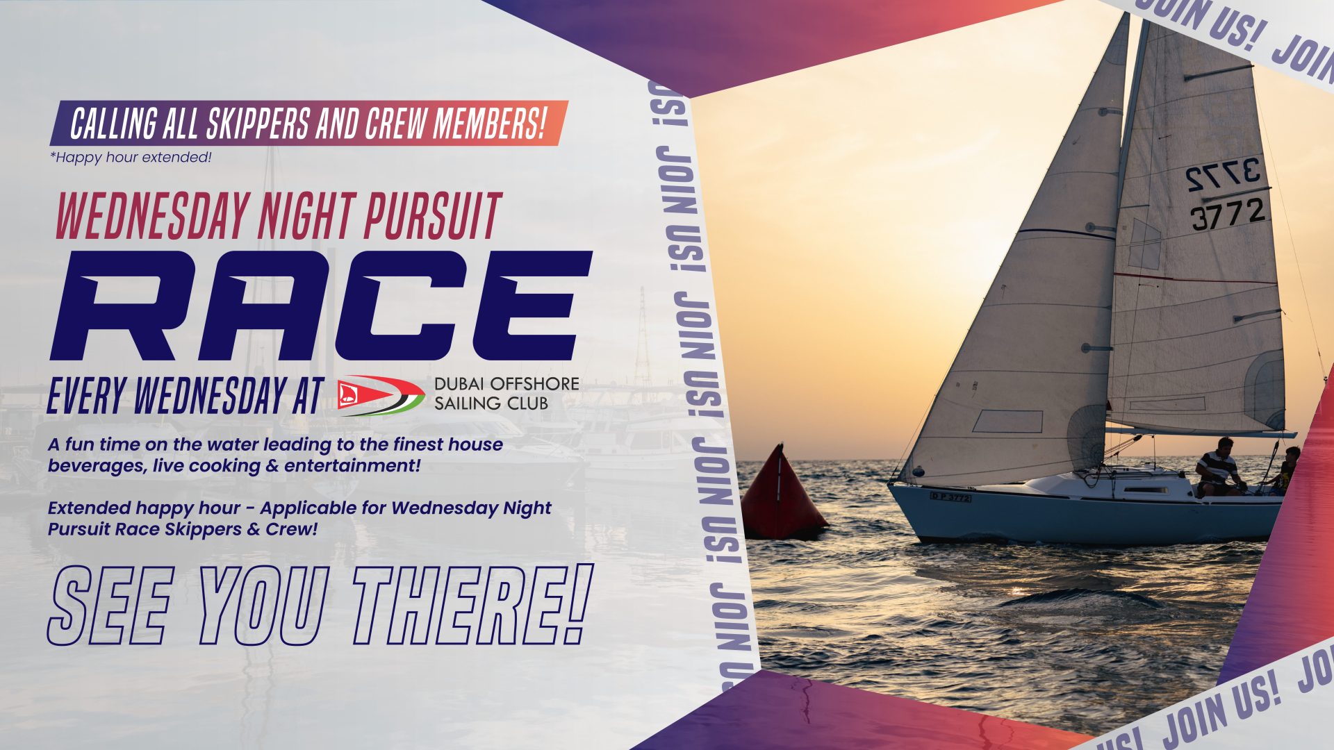 Wednesday Night Pursuit Race – Dubai Offshore Sailing Club