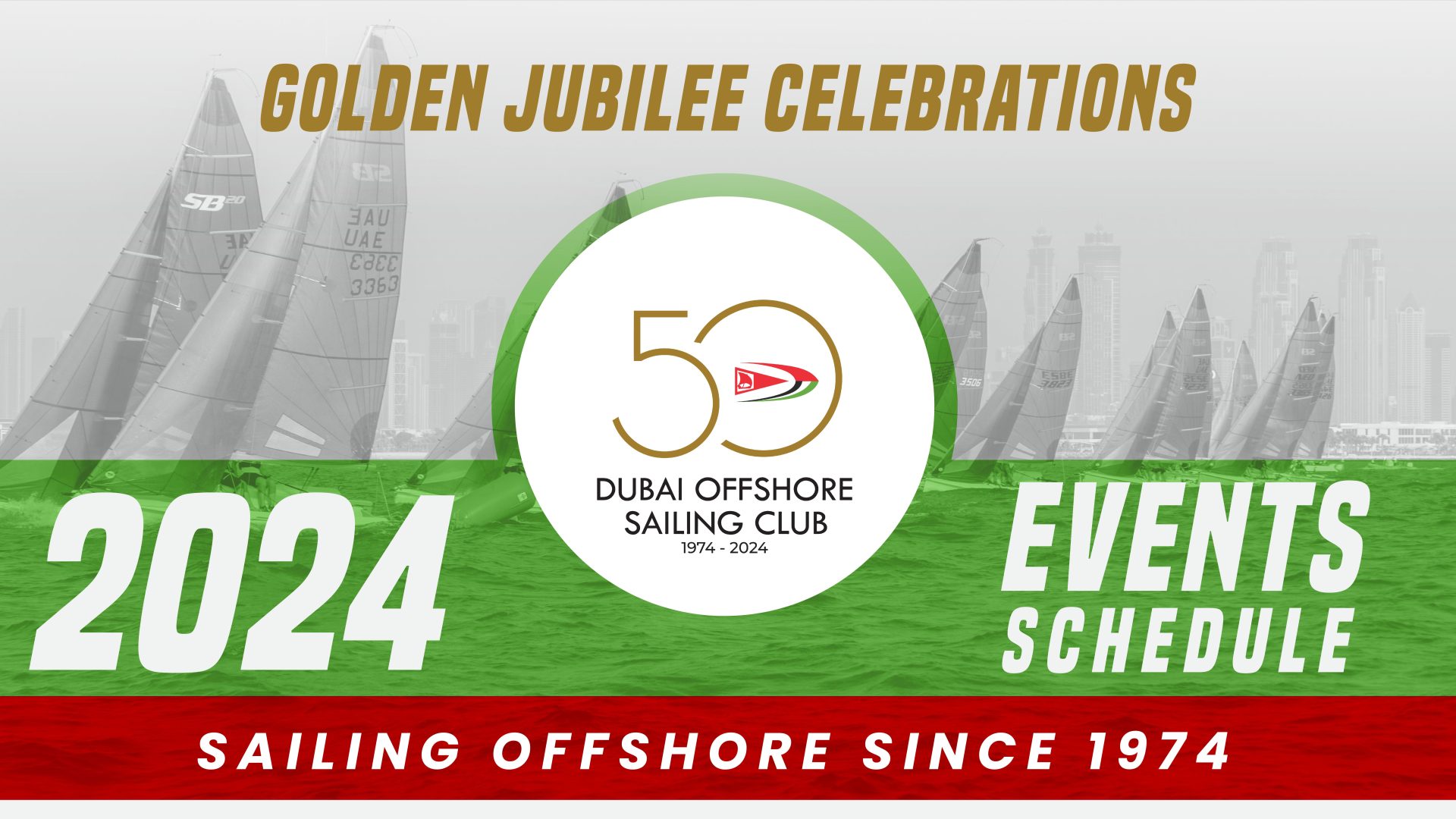 Golden Jubilee Calendar 2024 – Dubai Offshore Sailing Club