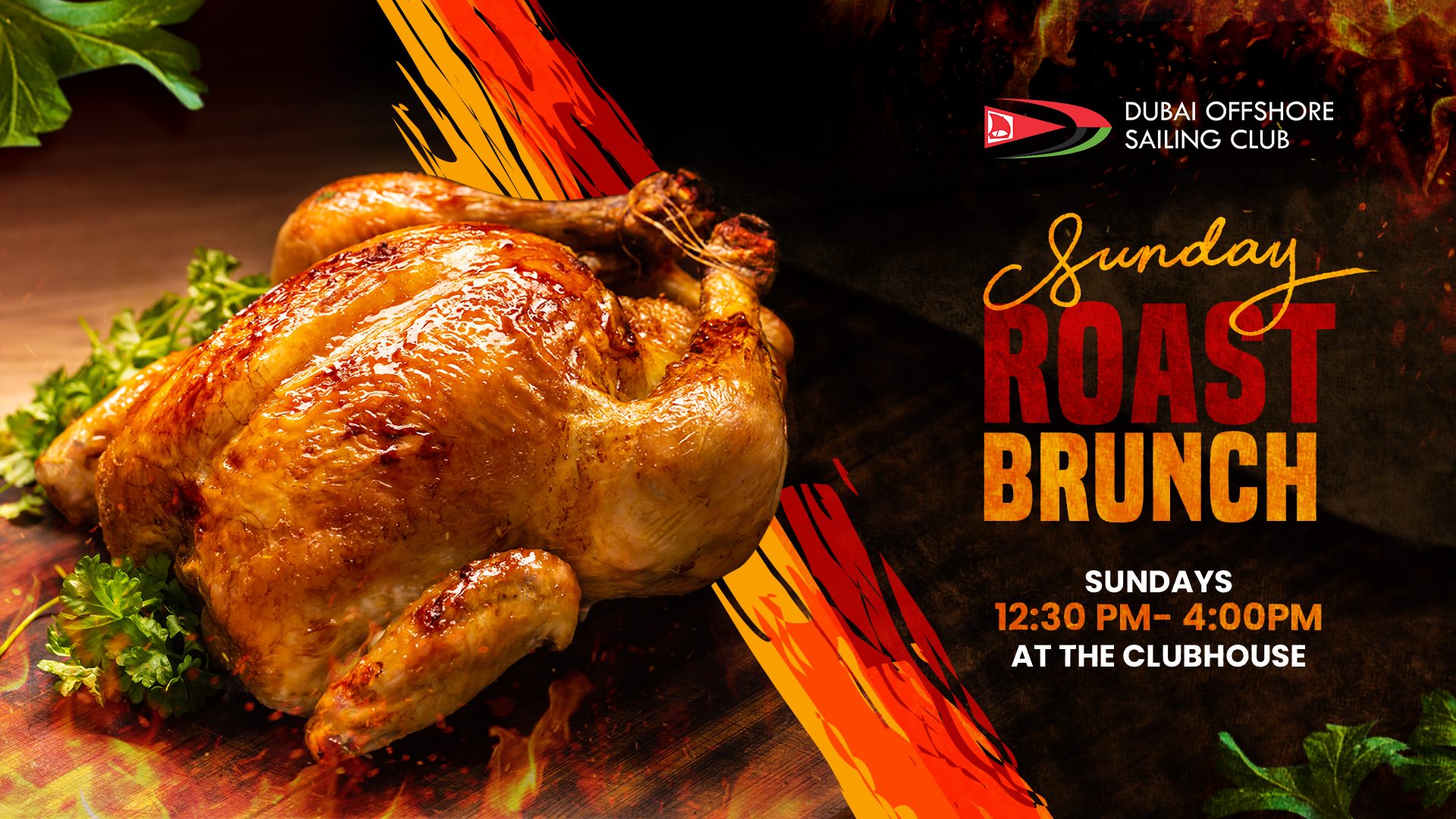 Sunday Roast Brunch – Dubai Offshore Sailing Club